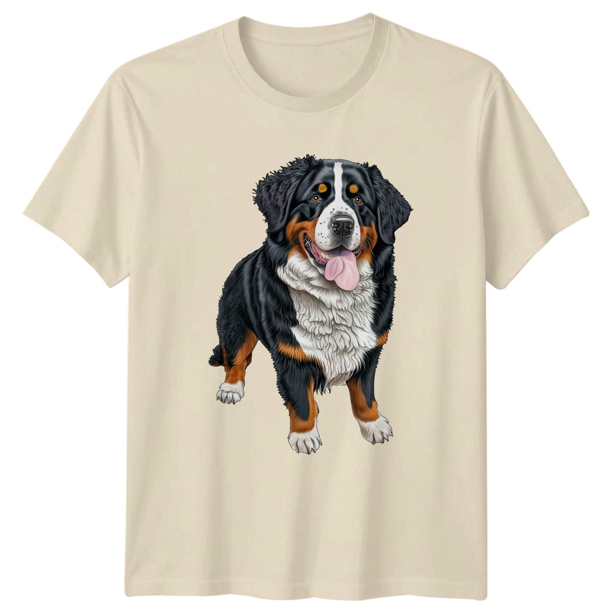 Bernese Mountain Dog Animals Dog Breed Mens T-Shirt Womens Tee Graphic ...