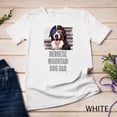 Bernese Mountain Dog Best Dog Dad Ever Retro Usa American Unisex S-5XL ...