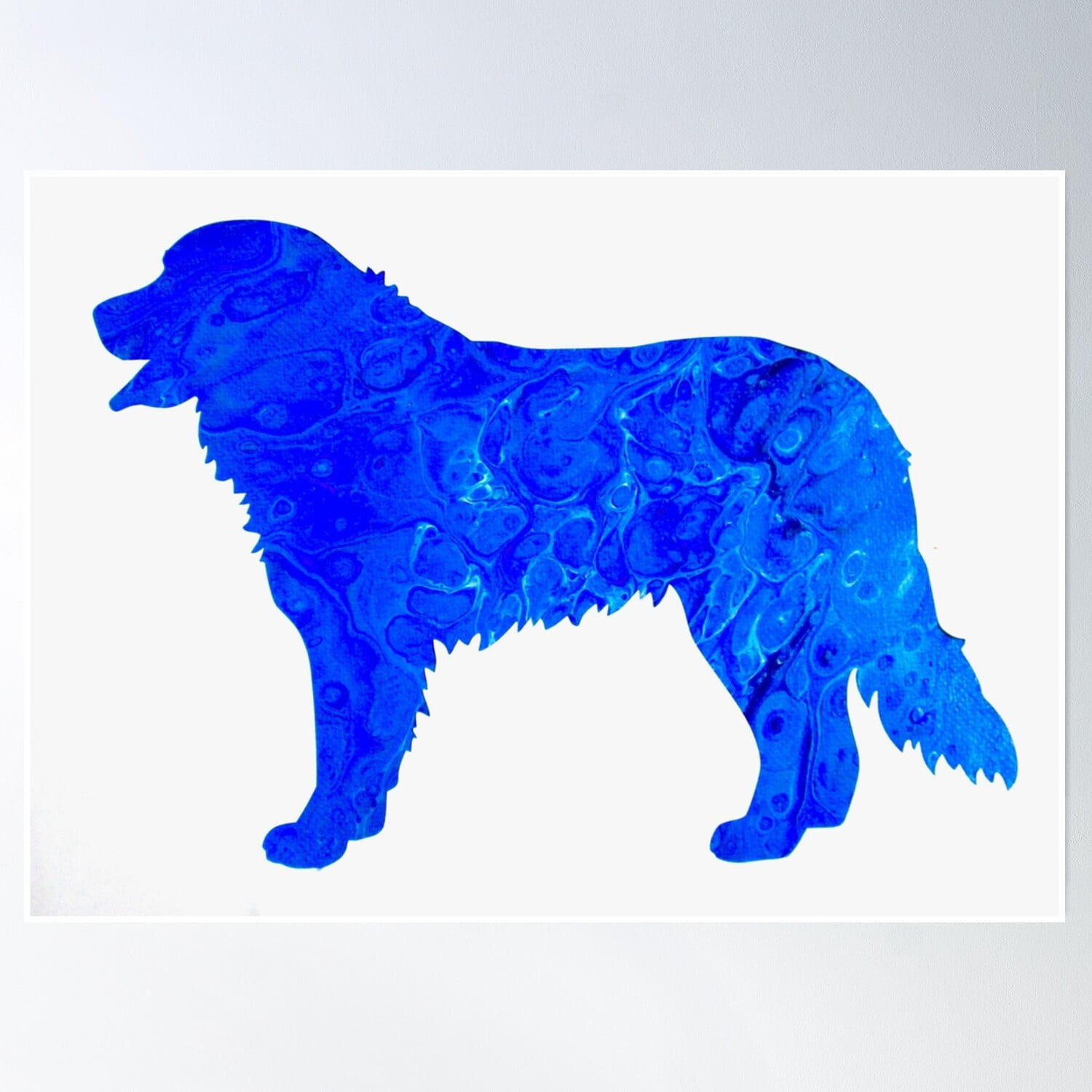 Bernese Mountain Dog - Bmd Poster Wall Art, Modern Wall Decor, 8x12 ...