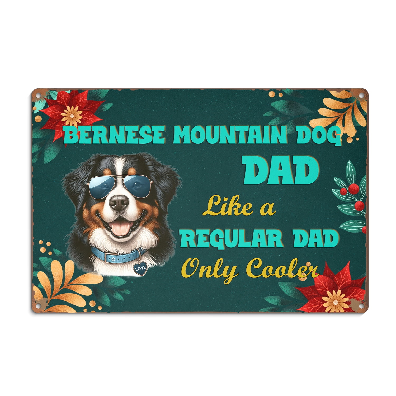 Bernese Mountain Dog Dad Like a Regular Dad Only Cooler Happy Father's ...