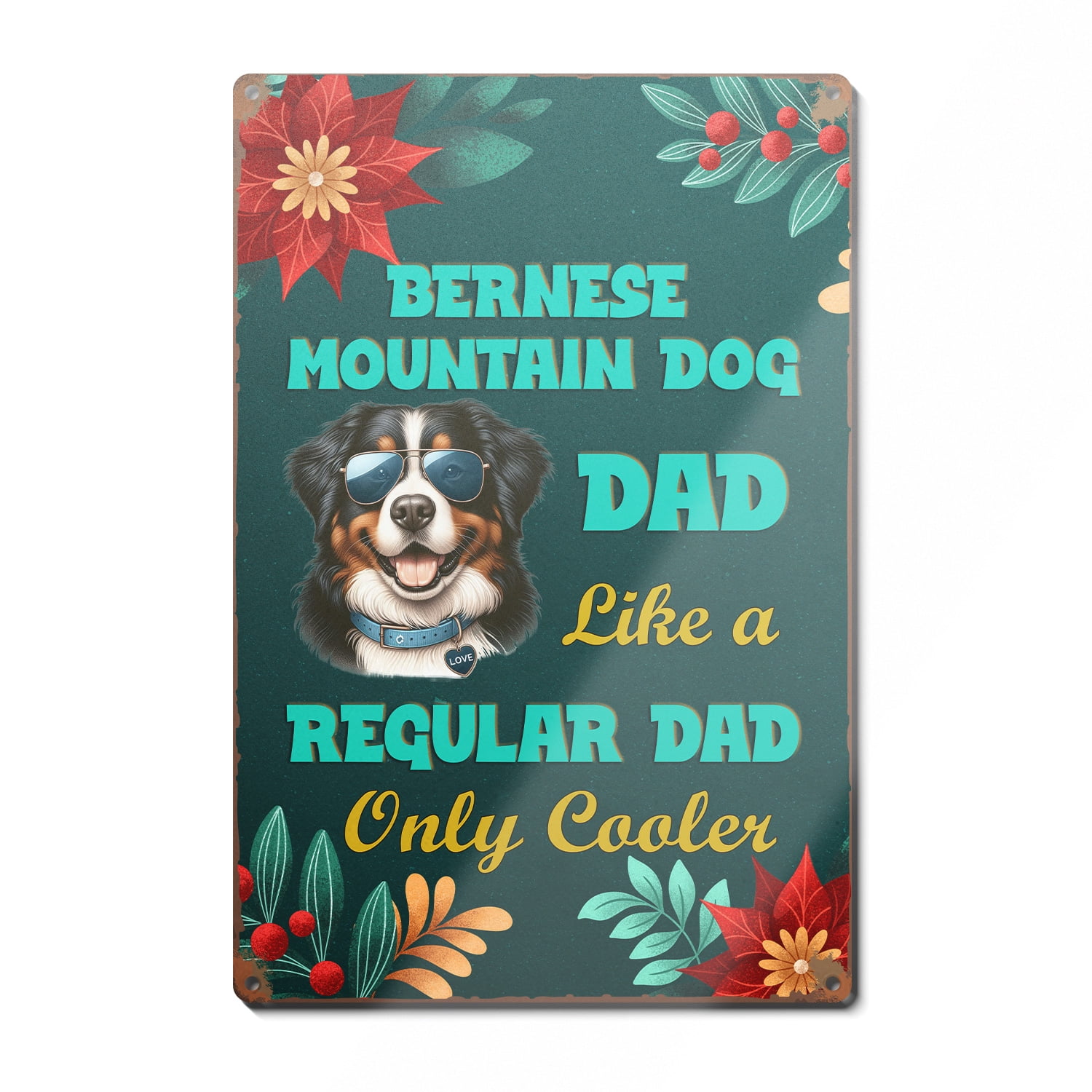 Bernese Mountain Dog Dad Like a Regular Dad Only Cooler Happy Father's ...