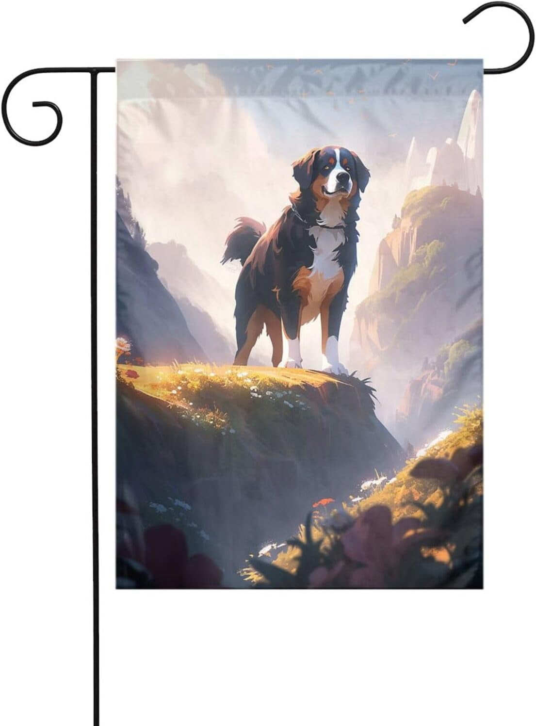 Bernese Mountain Dog Garden Flags Double Sided,Garden Flags for All Seasons, Garden Yard Banners ...