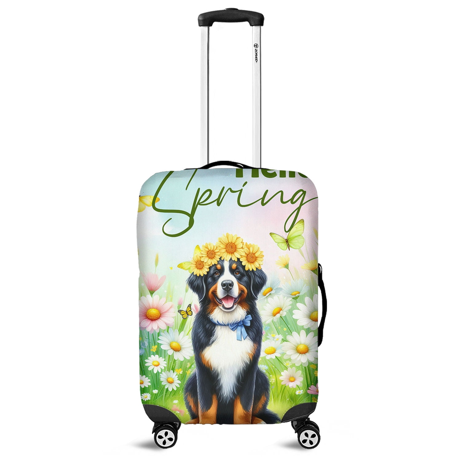 Bernese Mountain Dog Hello Spring Time Flower Floral Nature Travel ...