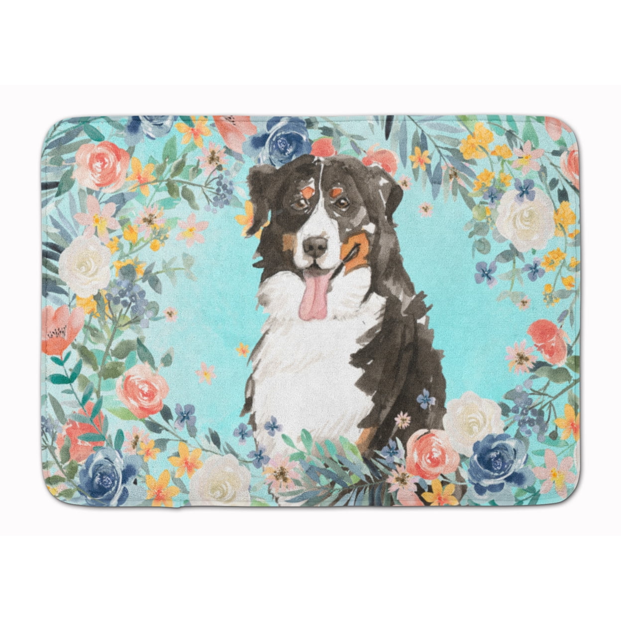 Bernese Mountain Dog Machine Washable Memory Foam Mat - Walmart ...