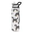 Bernese Mountain Dog Pattern Sport Water Bottle Tritan with Straw ...