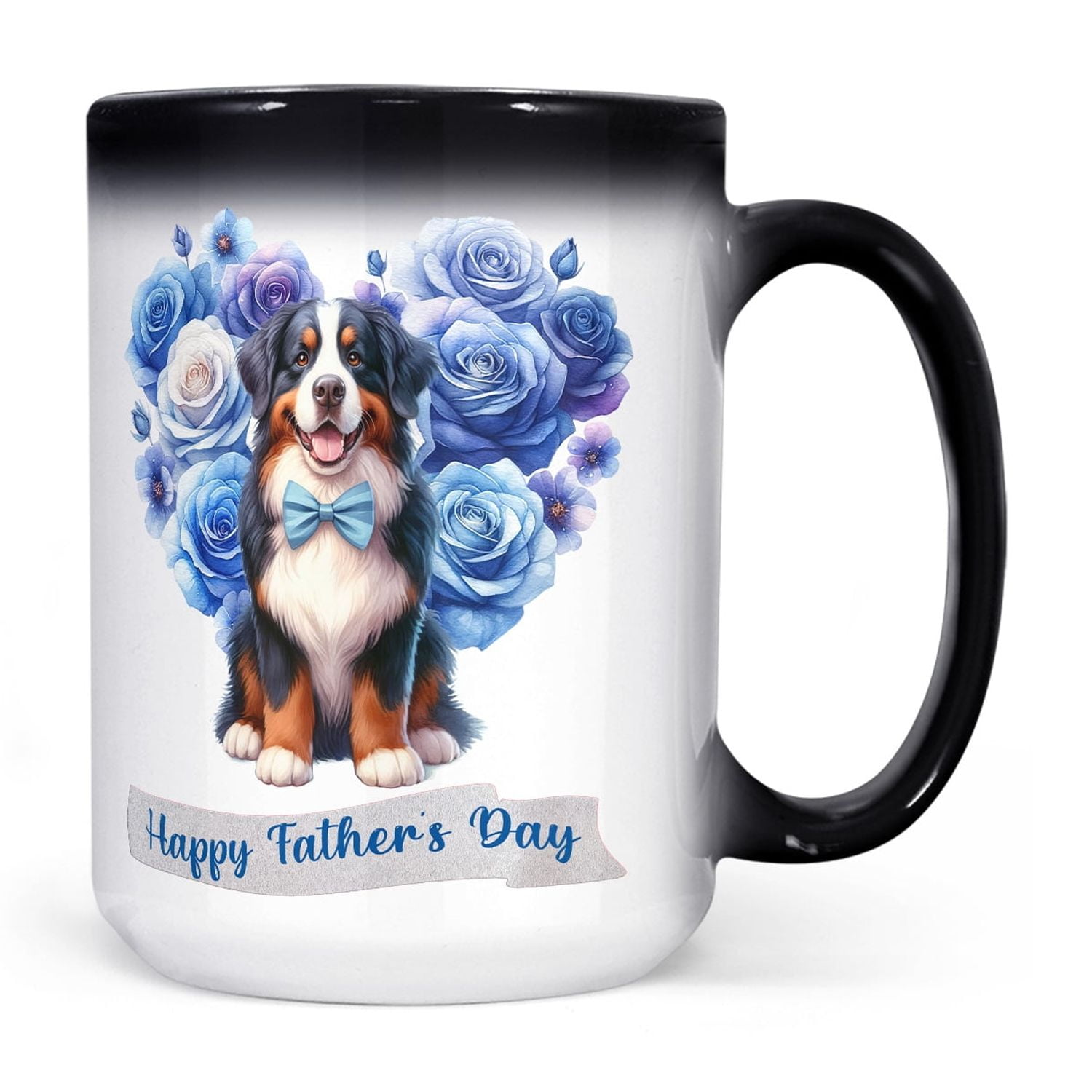 Bernese Mountain Dog Proud Dad Happy Father's Day Heat Color Changing ...