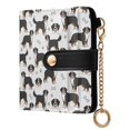 Bernese Mountain Dog Small Wallet for Women RFID Blocking Bifold PU ...