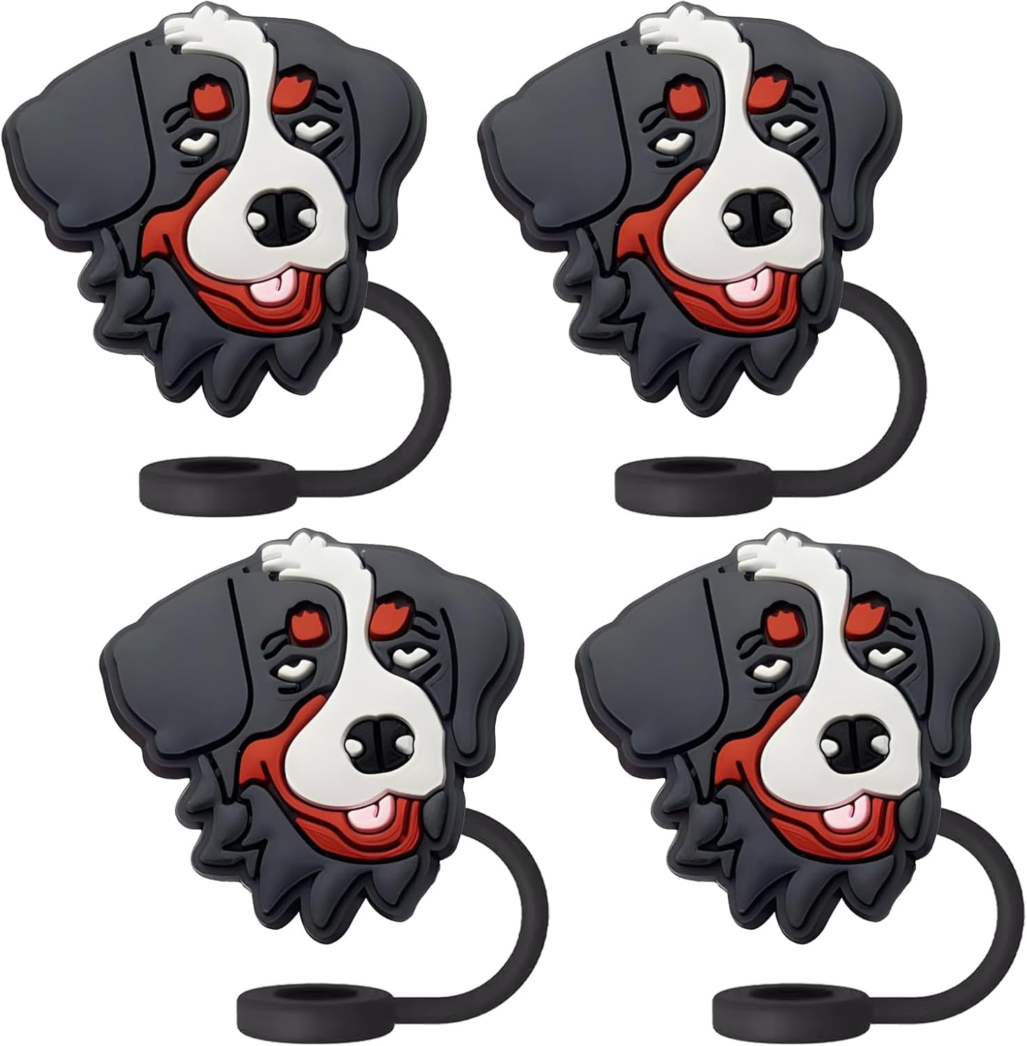 Bernese Mountain Dog Straw Toppers For Stanley Cups;Straw Covers Cap ...