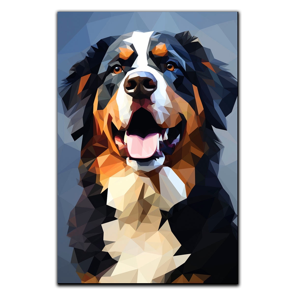 Bernese Mountain Large Canvas Wall Art for Living Room Bedroom Dog ...