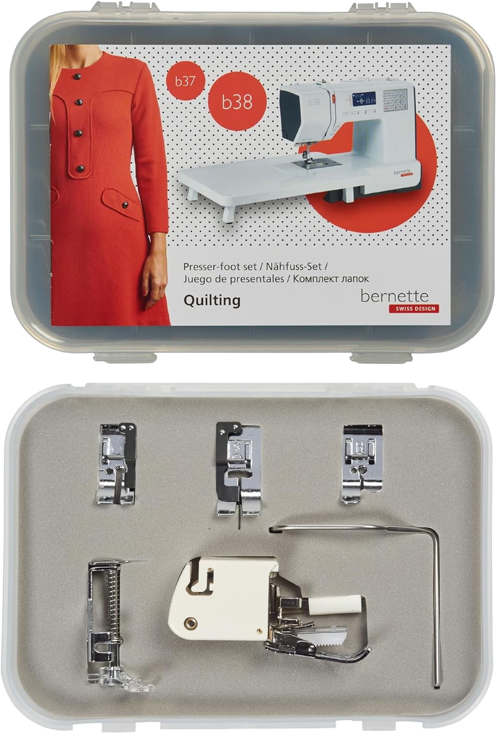 Bernette 6 Piece Quilting Foot Kit for B37 and B38 - Walmart.com