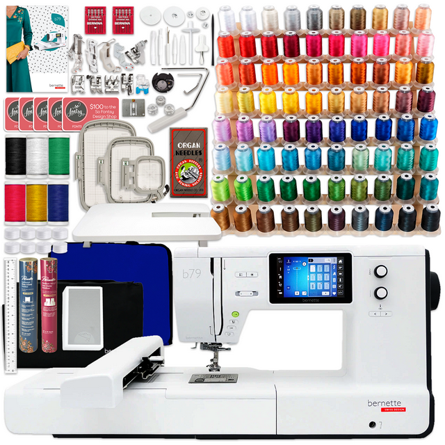 Bernette B79 Sewing & Embroidery Machine Bundle by The Fashion Class ...