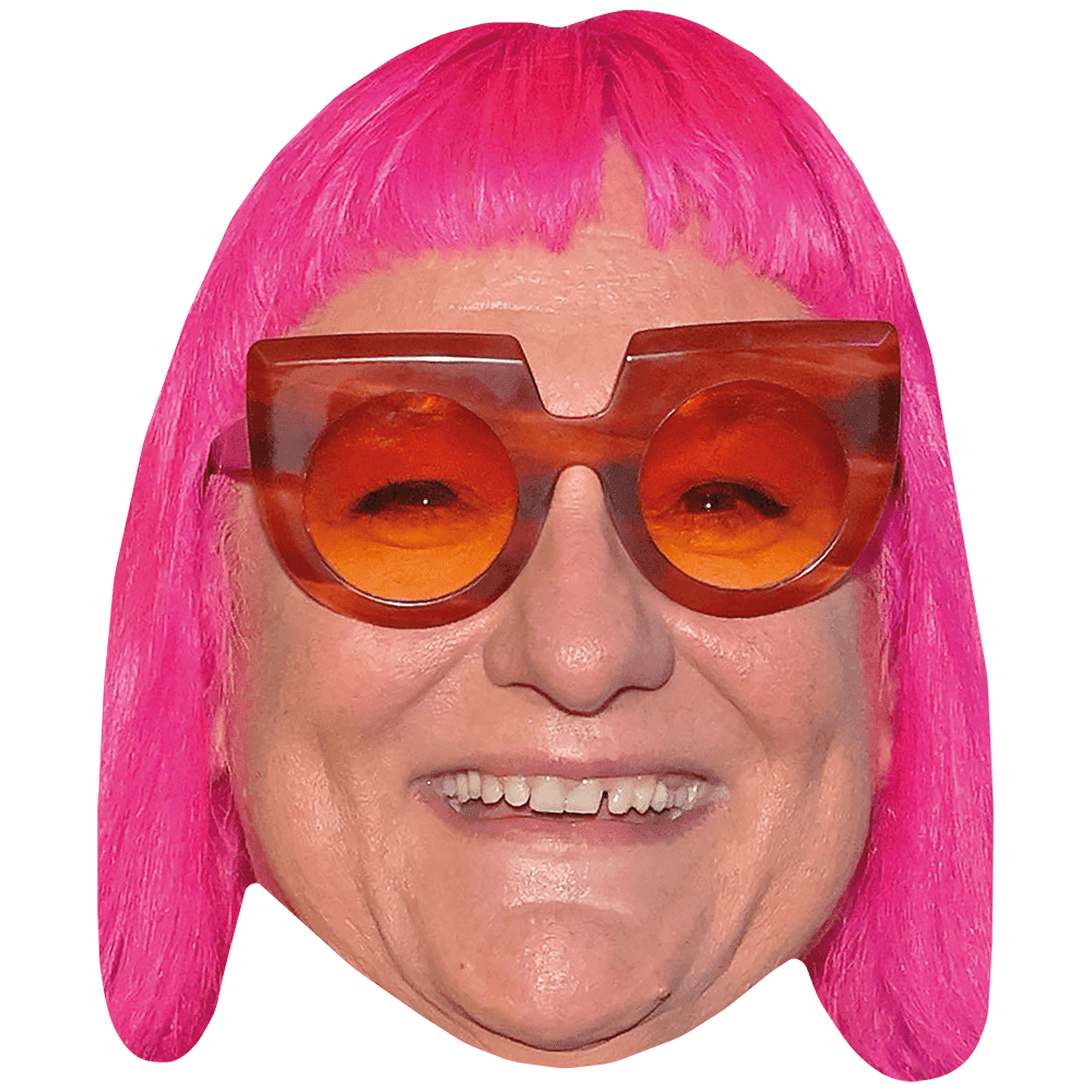 Berni Yates (Pink Hair) Celebrity Mask, Flat Card Face, Fancy Dress ...