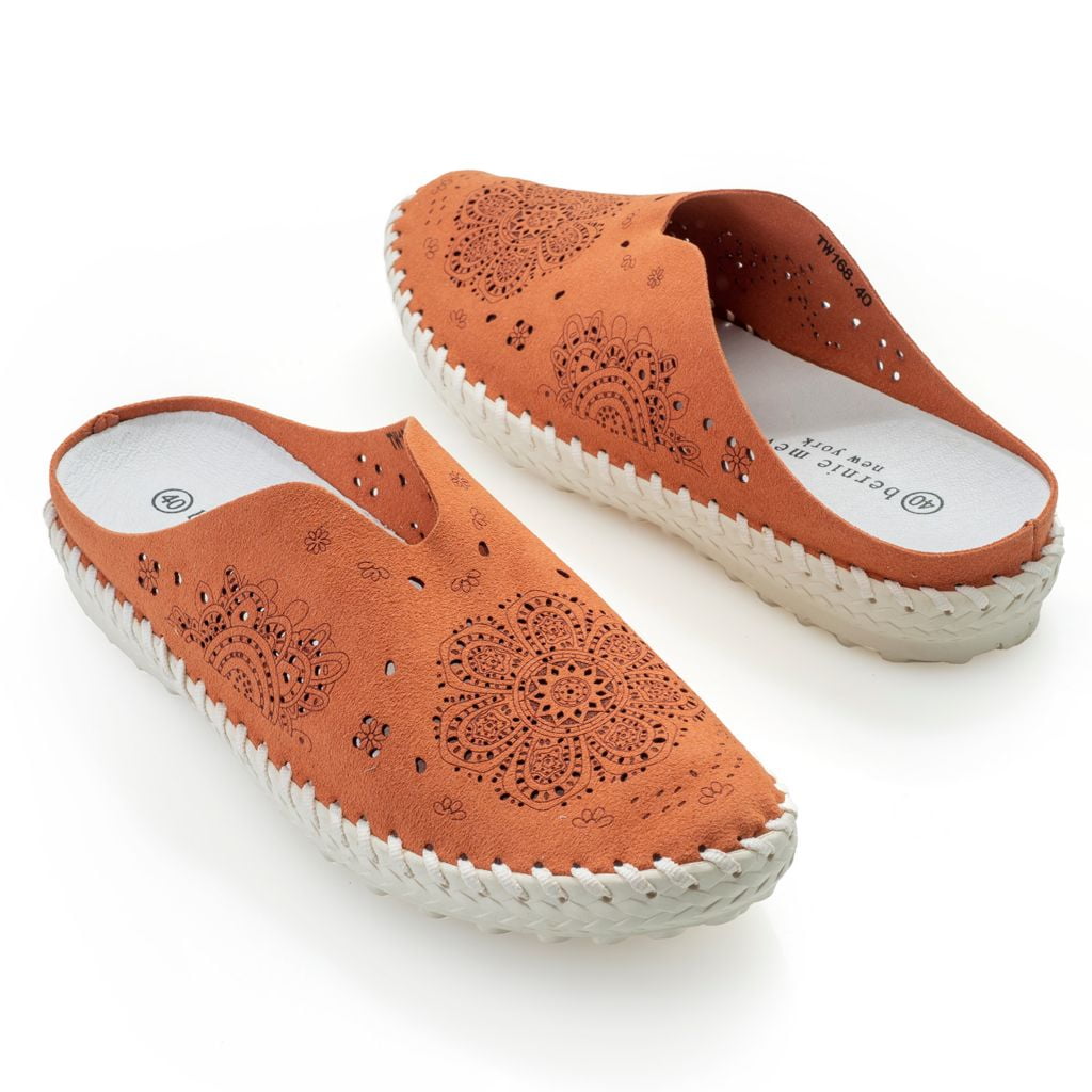 Bernie Mev Floral Cut-out Detailed Slip-on Mules - Walmart.com