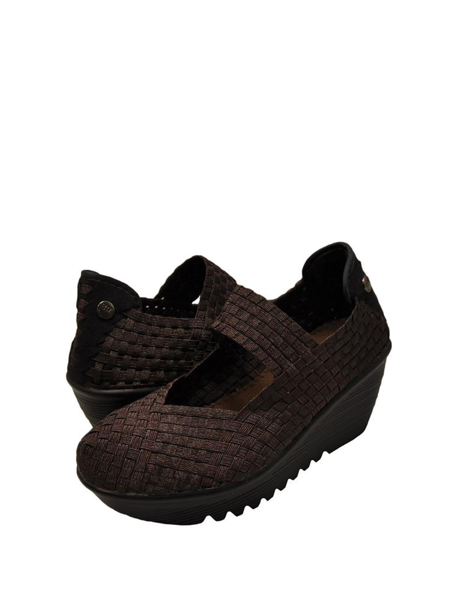 Bernie Mev. Lulia Women's Handwoven Casual Wedges - Walmart.com
