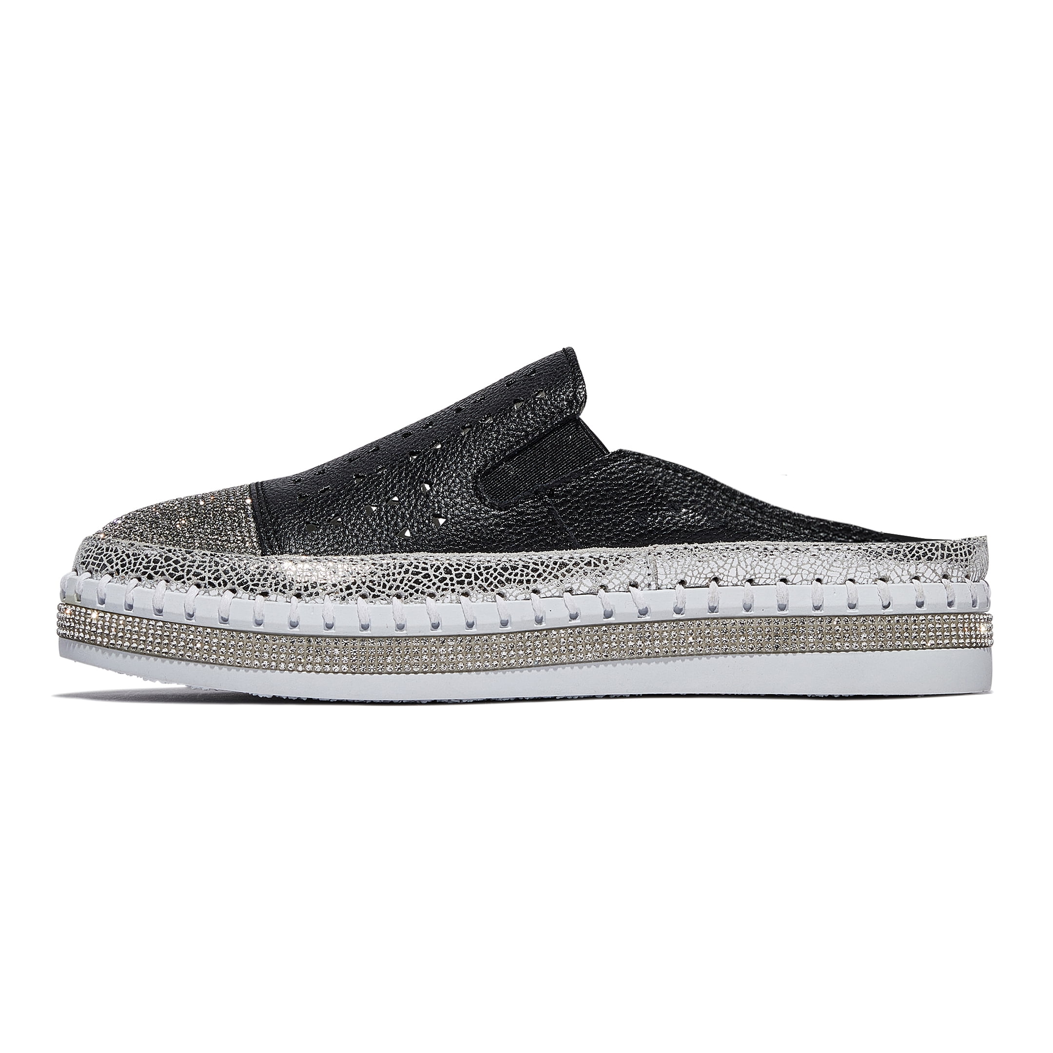 Bernie Mev Women's TW Shine Leather Mule Shoes - Walmart.com