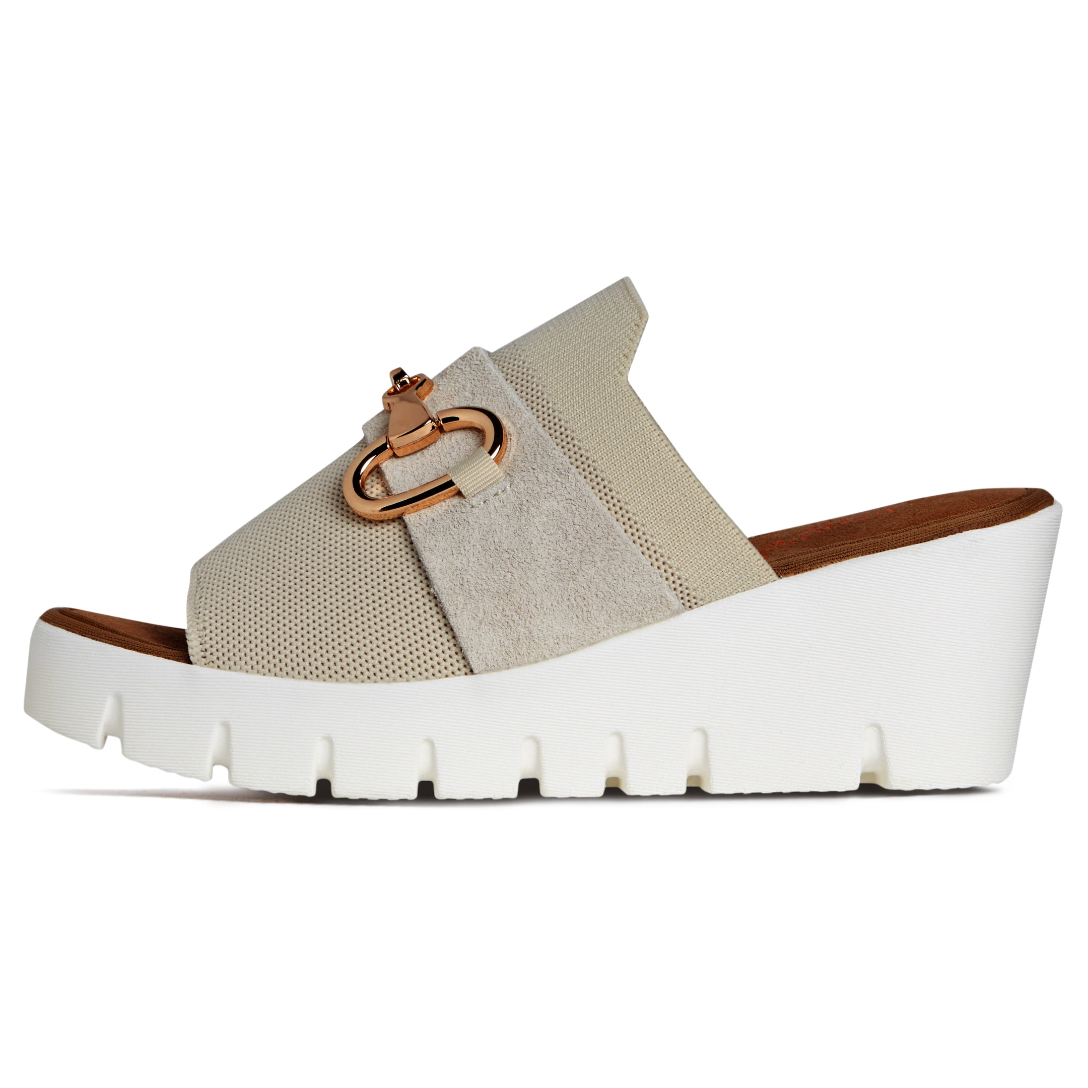 Bernie Mev Women's Venti Buckle Wedge Sandal - Walmart.com