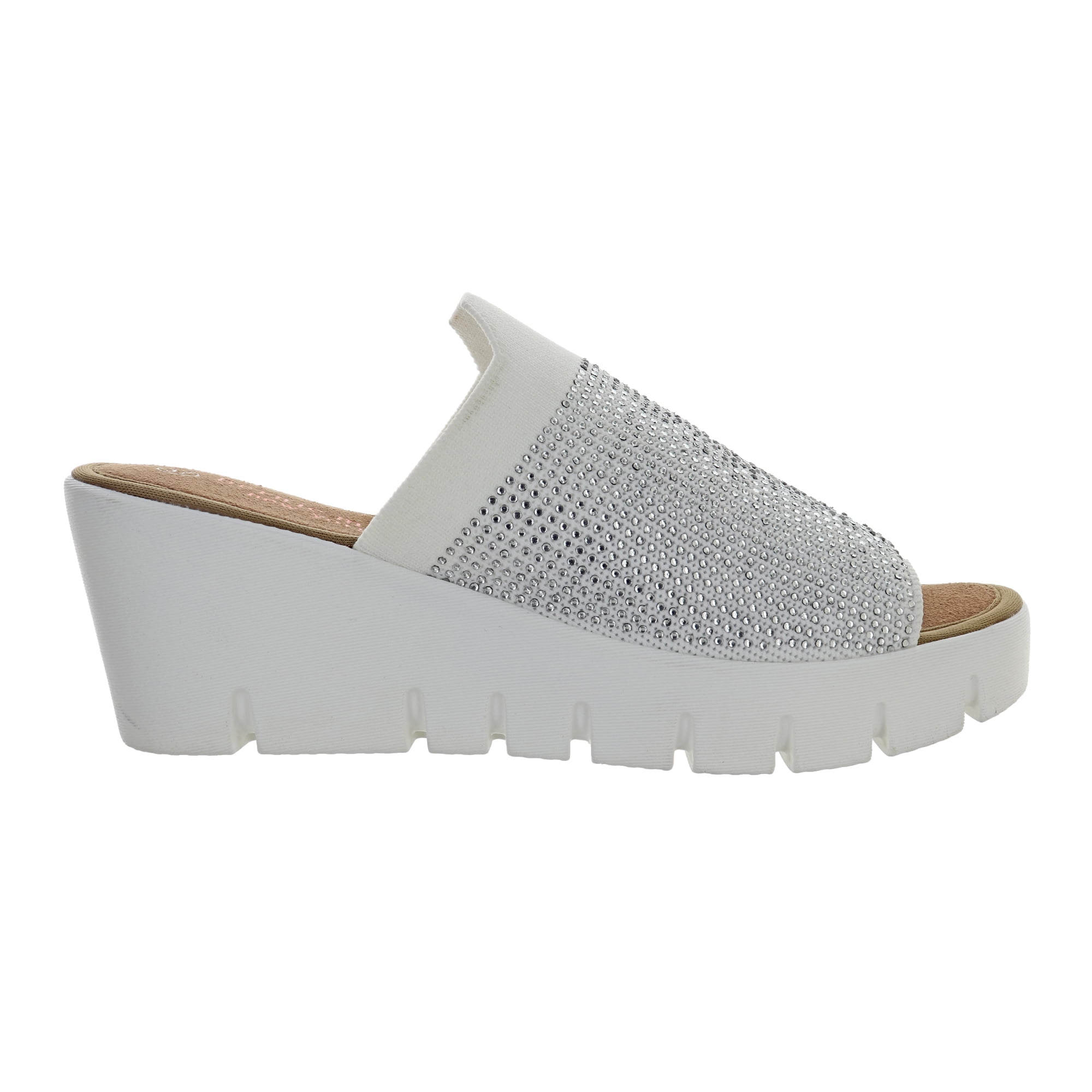 Bernie Mev Women's Venti Crystal Wedge Heel Sandal - Walmart.com