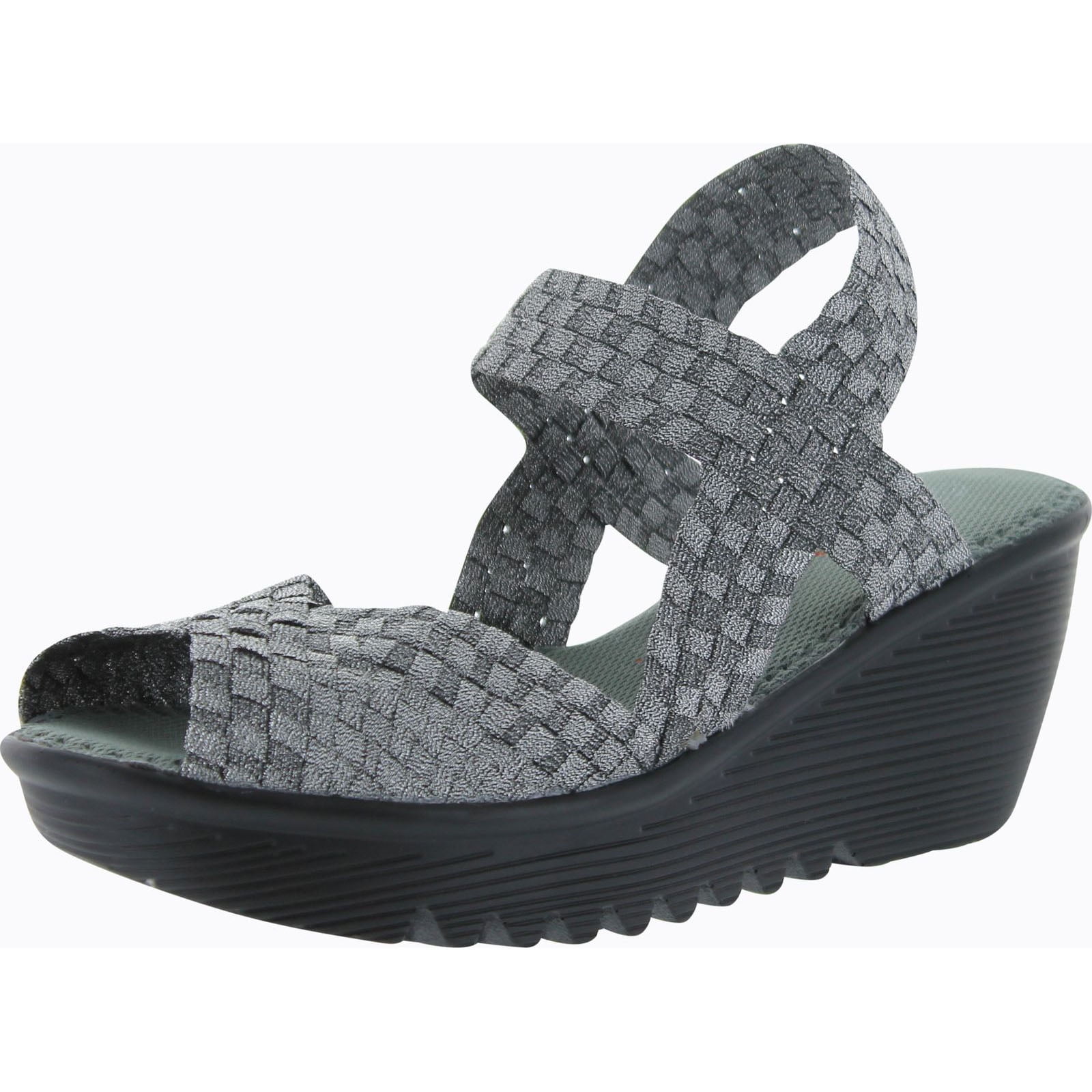 Bernie Mev Womens Fame Woven Sandals - Walmart.com