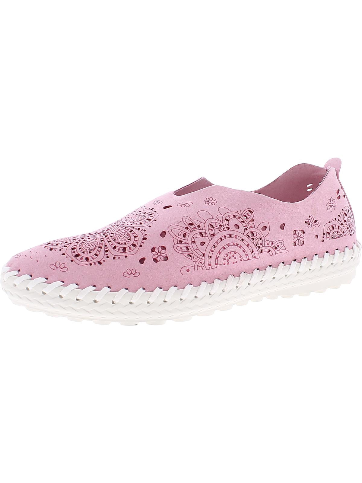 Bernie Mev Womens TW09 Leather Flat Slip-On Sneakers Pink 39 Medium (B ...