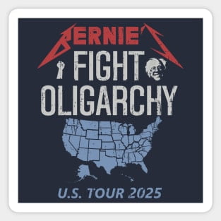 Bernie'S Fight Oligarchy Us Tour 2025 Sticker Phone Decal Water Bottle ...