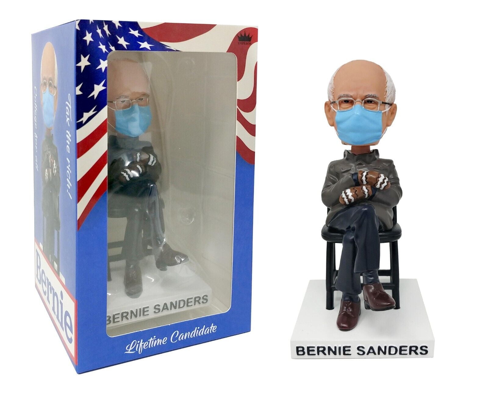 Bernie Sanders Inauguration Day Bobblehead Viral Mittens-Action figure ...