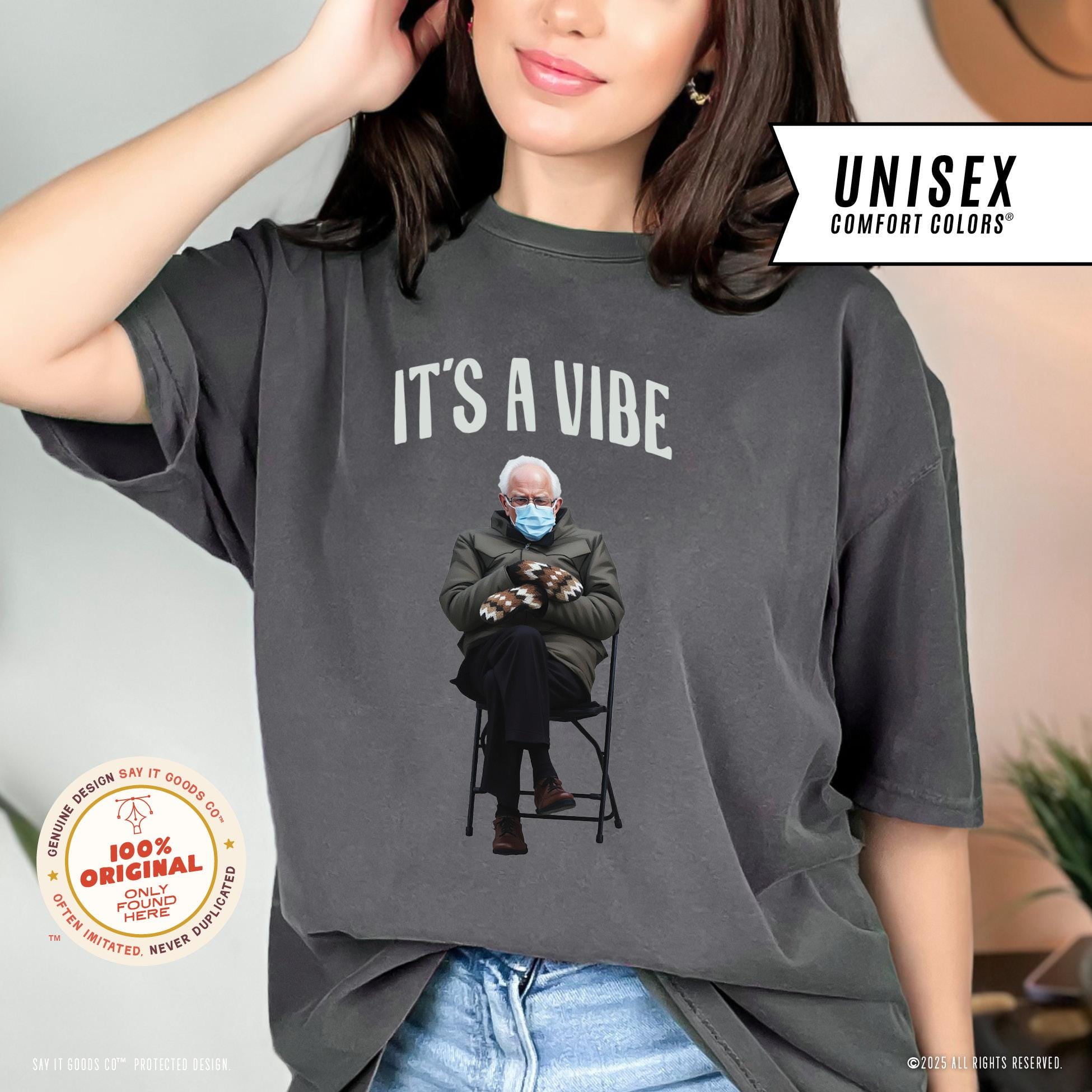 Bernie Sanders Its a Vibe t-shirt, Meme Tee, Leftist Political Tee ...