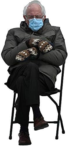 Bernie Sanders Mitten Meme 55" Cardboard Cutout - Walmart.com