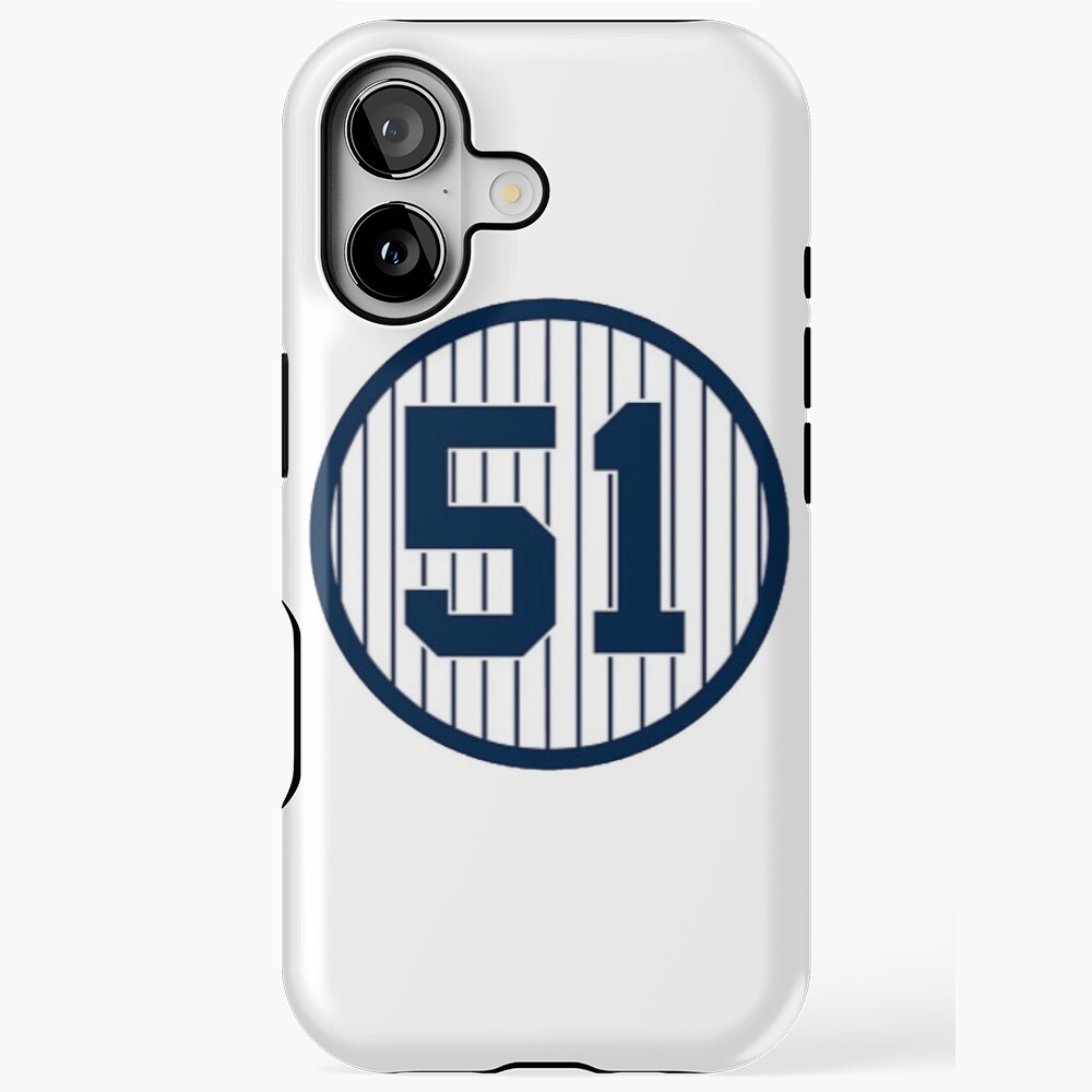Bernie Williams New York 51 Vintage Art Phone Case with iPhone 17 to 11 ...