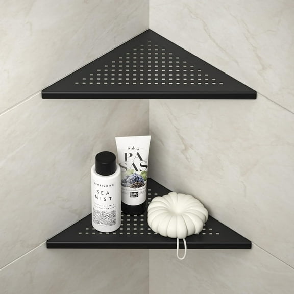 Corner Shower Shelf 10" Brushed 304 Stainless Steel Slot Design ...