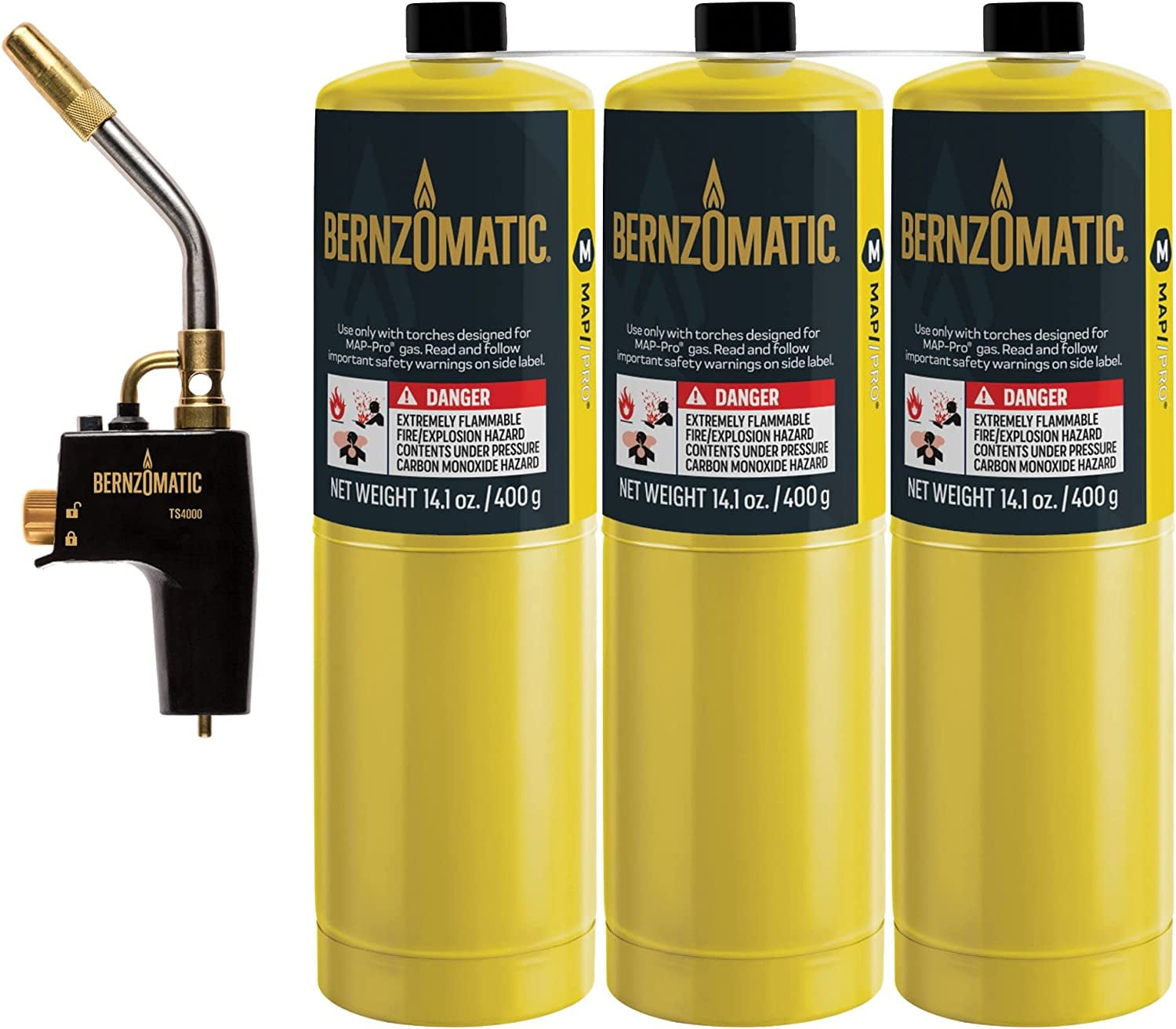 Bernzomatic Map Pro Gas Cylinder Advanced Performance Torch (MG9 ...
