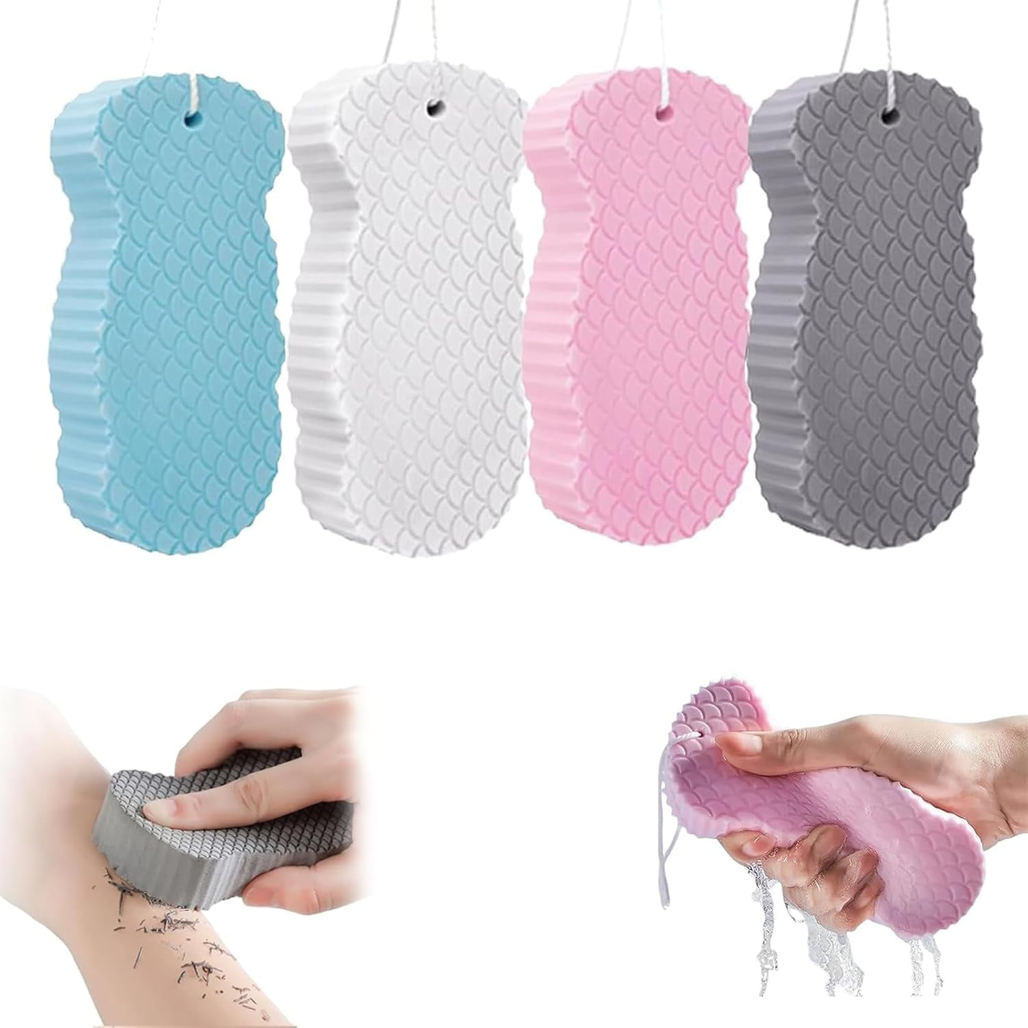 Berosely Radiant Skin Sponge, Radiant Skin Exfoliating Bath Sponge, 3D ...