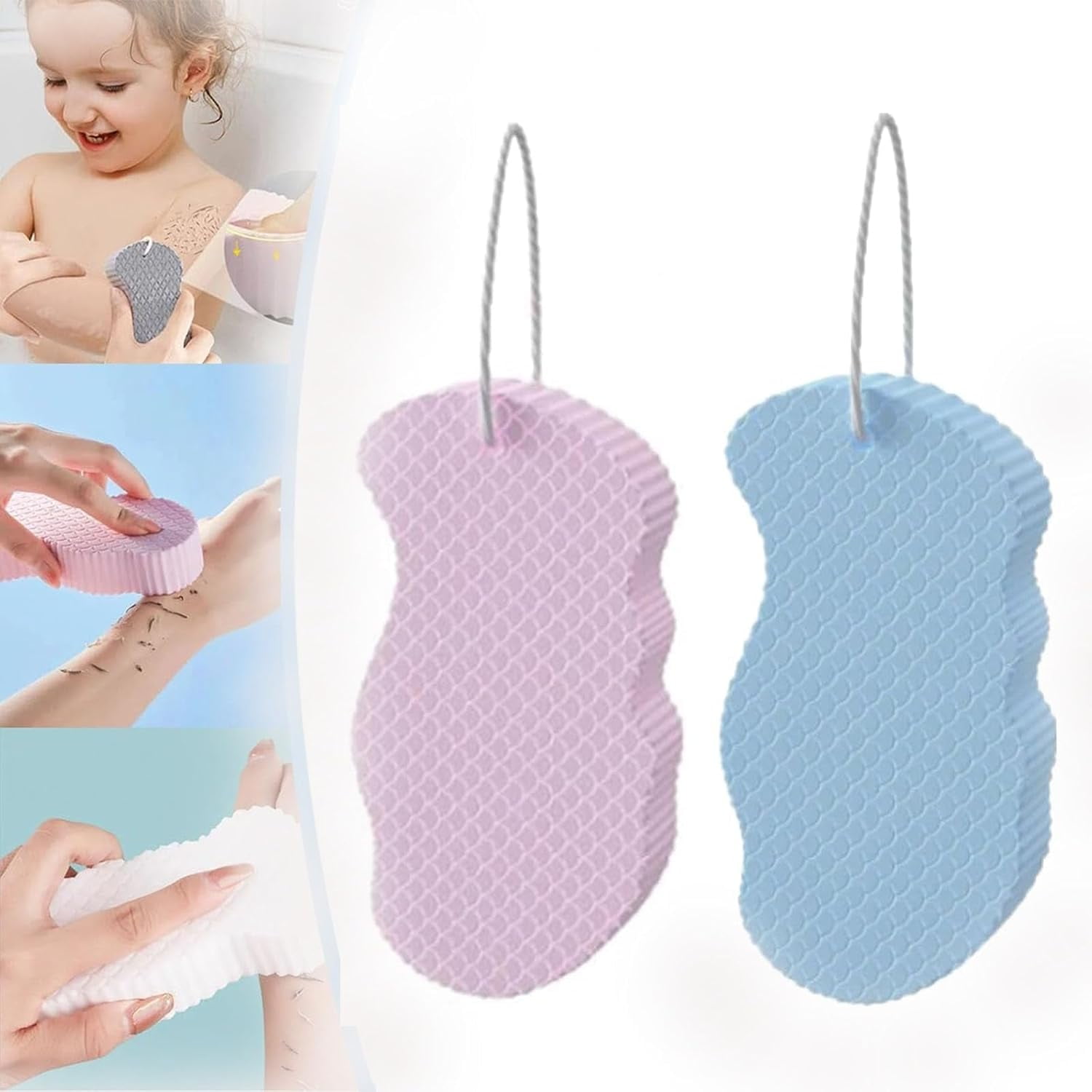 Berosely Skin Sponge, Apparent Exfoliating Sponge, Berosely Sponge, 3D ...