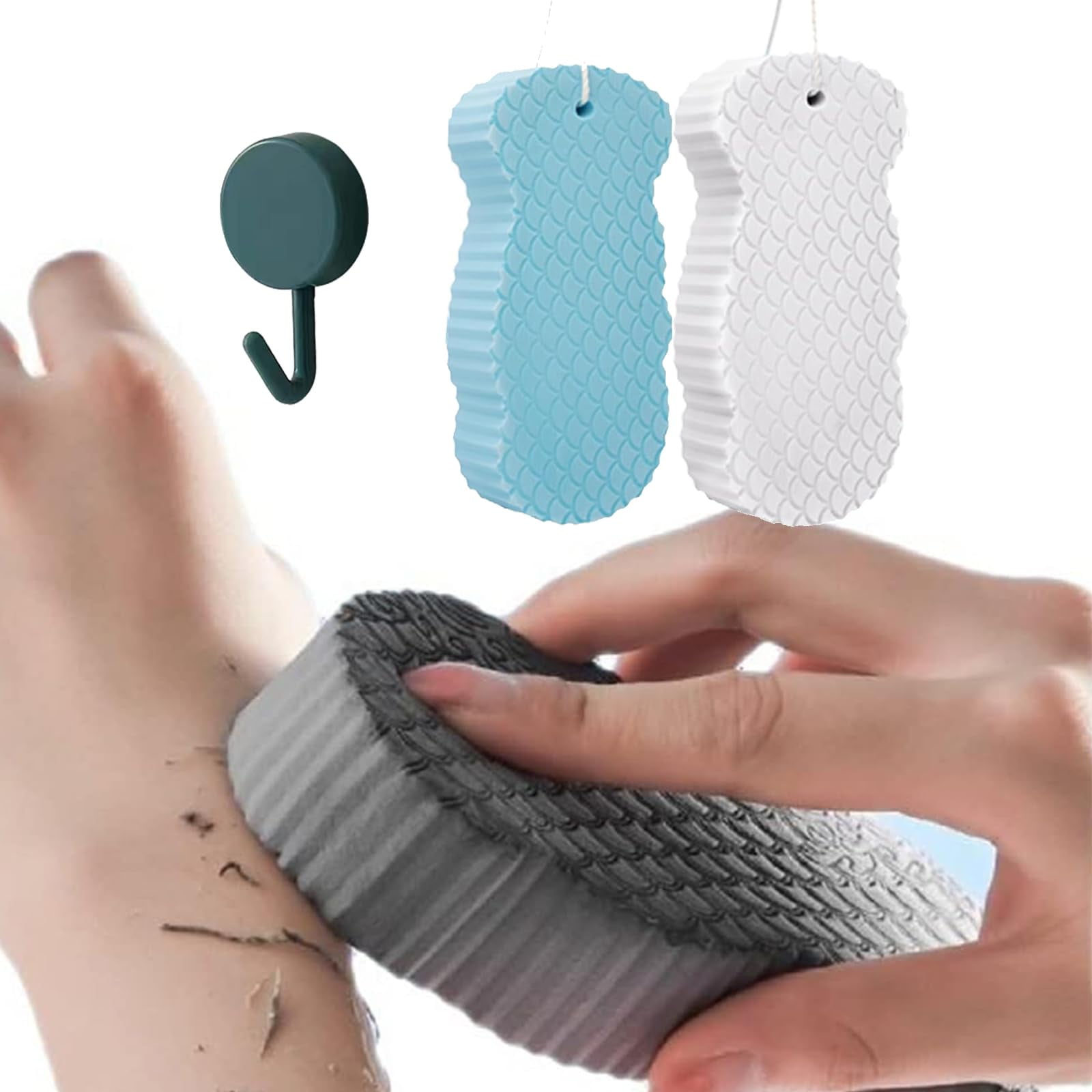 Berosely Skin Sponge, Radiant Skin Exfoliating Bath Sponge, Dead Skin ...