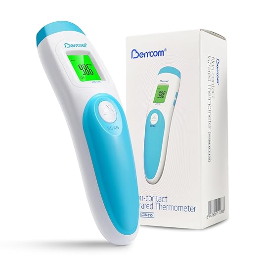 Berrcom Non Contact Infrared Forehead Thermometer Digital 3 In 1