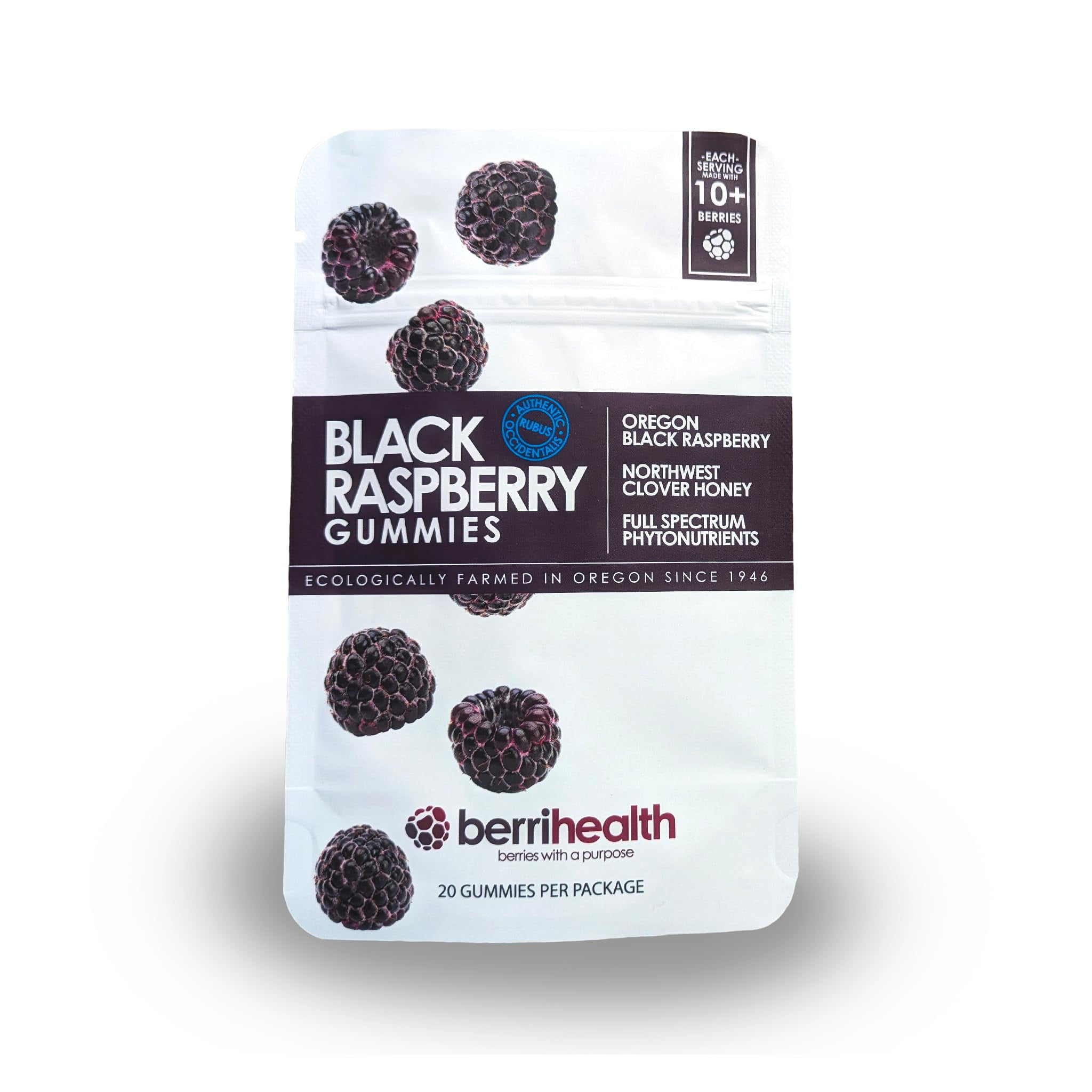 BerriHealth Black Raspberry Gummies MZF22 - Made with Oregon Black ...