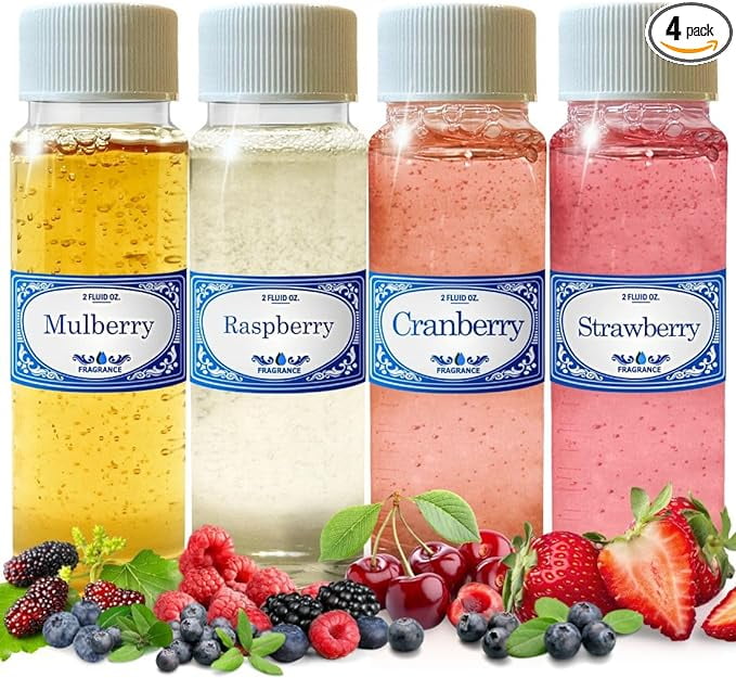 Berries Concentrated 2.0 fl oz Fragrances Pack Raspberry, Mulberry ...