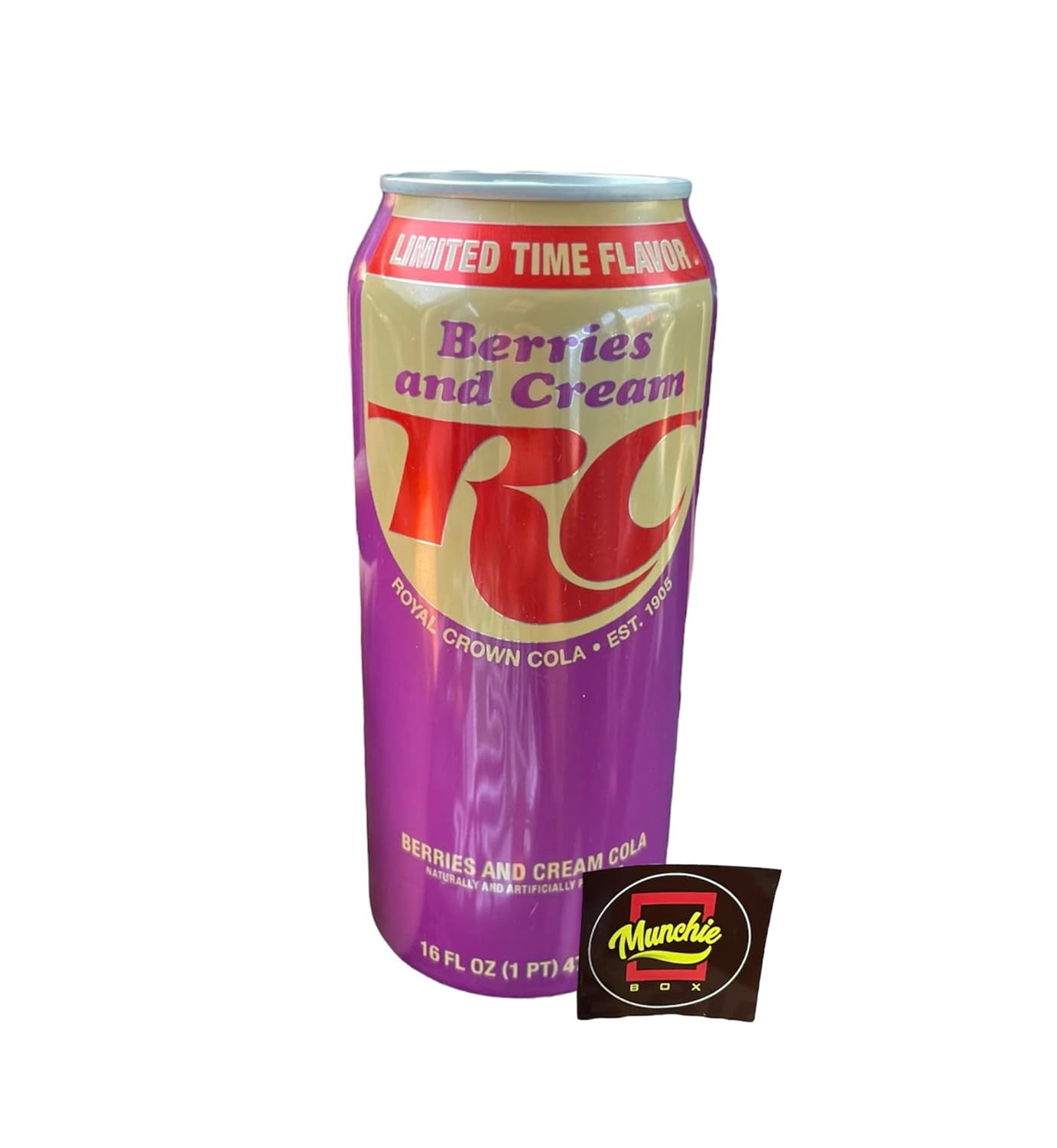 Berries Cream RC Cola - Stash - LT Flavor ((1) 16 Fl Oz Can) - Walmart.com