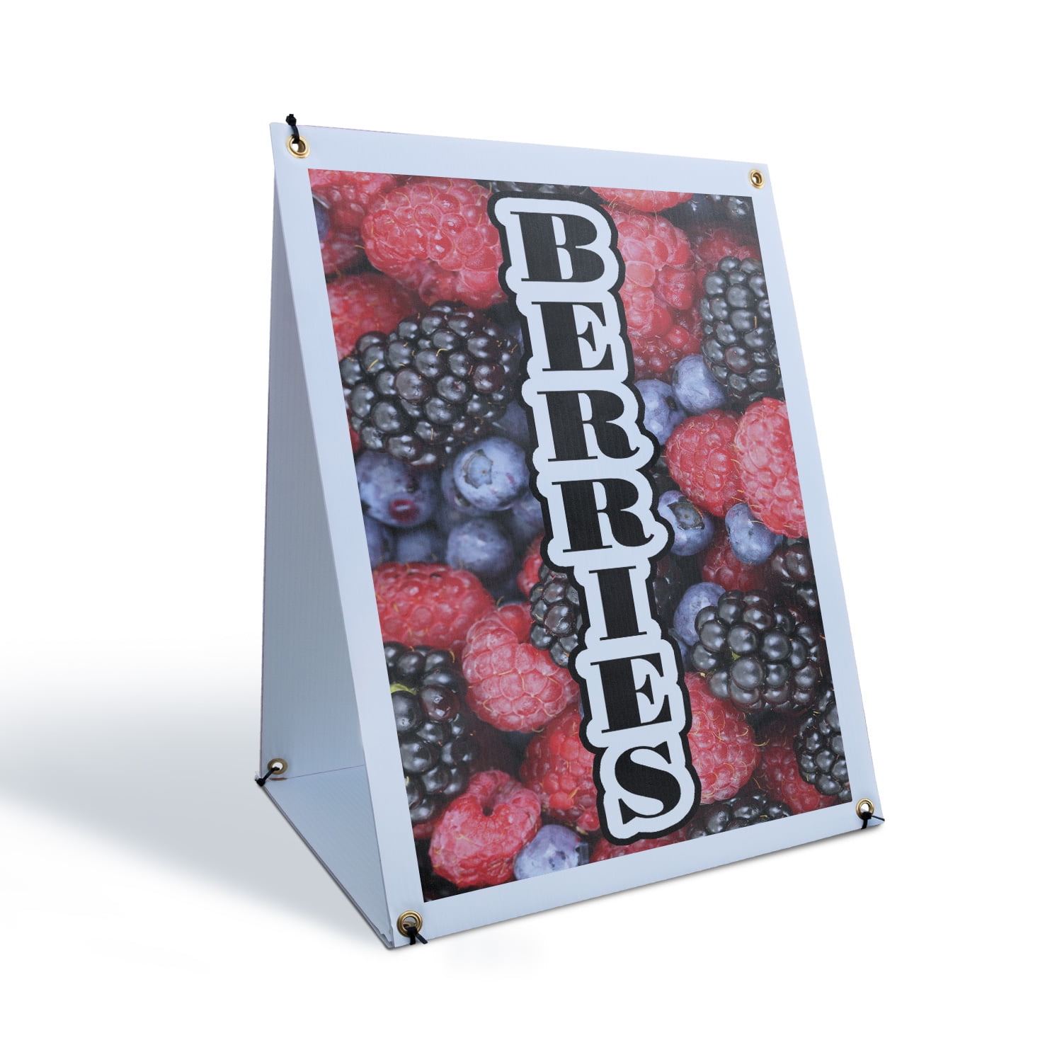 Berries Sidewalk Sign 24 Inch x 36 Inch A-Frame Images On Both Sides ...