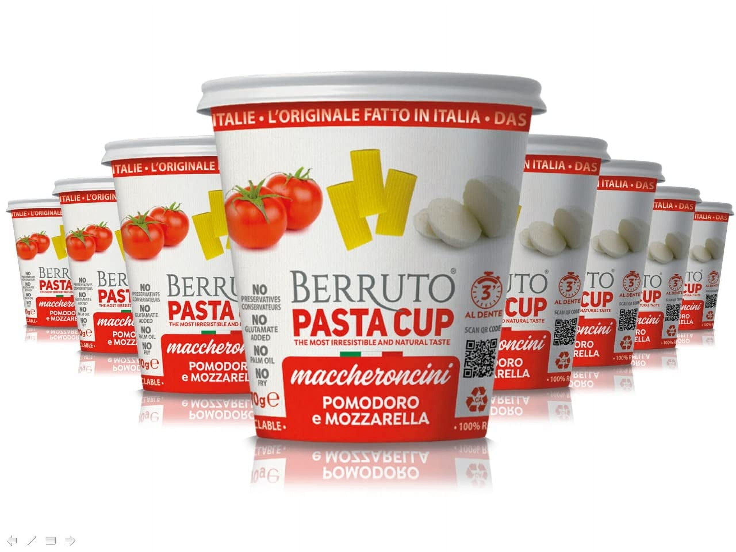 Berruto Individual Pasta Cup 2.4 oz, KKS1 Pomodoro Mozzarella ...
