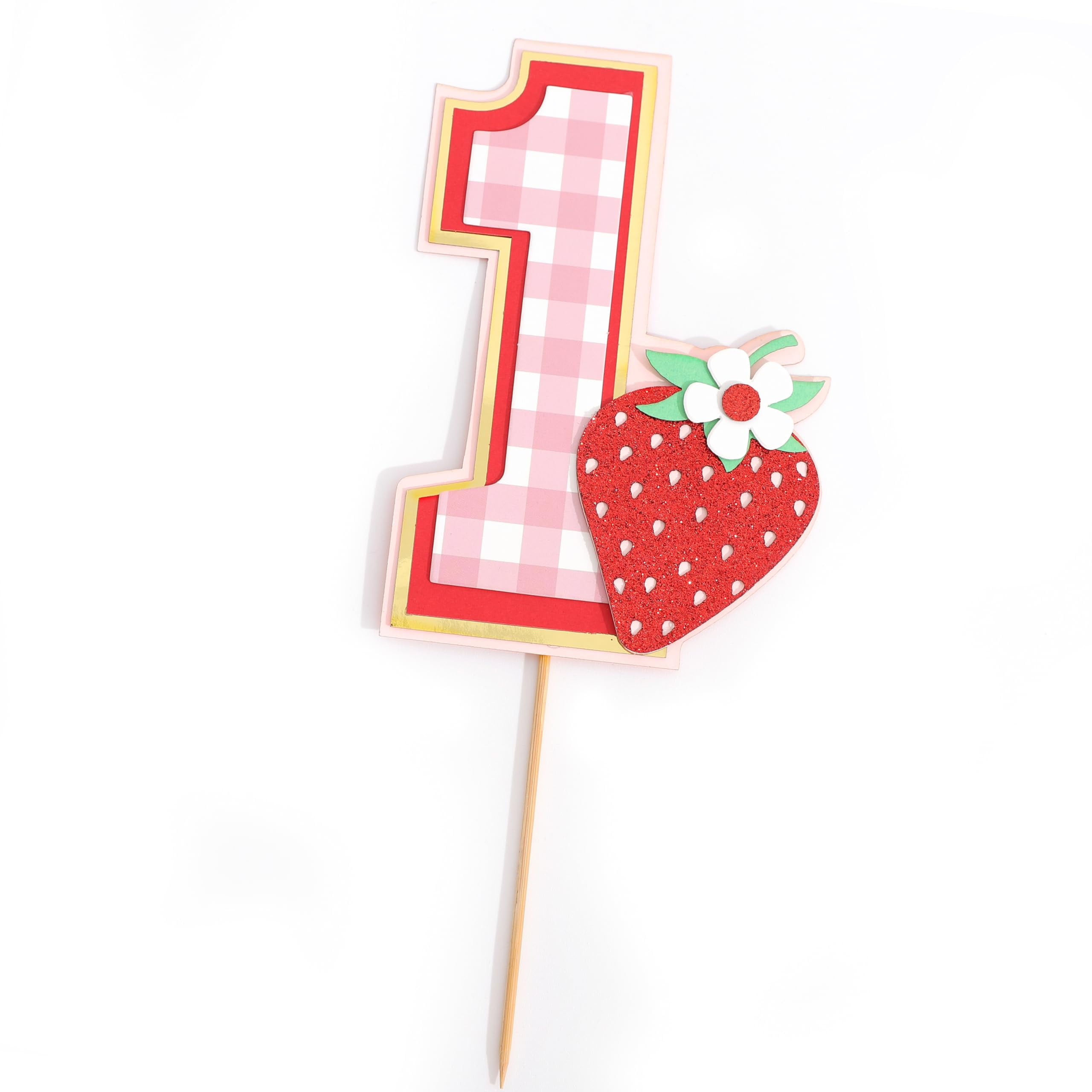 Berry 1st Birthday Cake Topper - RST1 Strawberry One Birthday ...