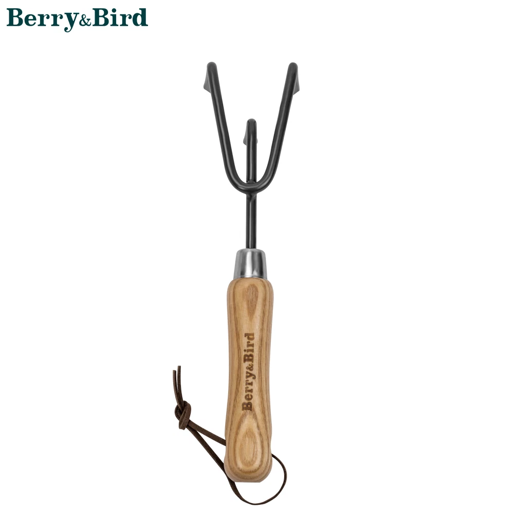 Berry&Bird 3 Tines Hand Cultivator Carbon Steel Handheld Triple Claw ...