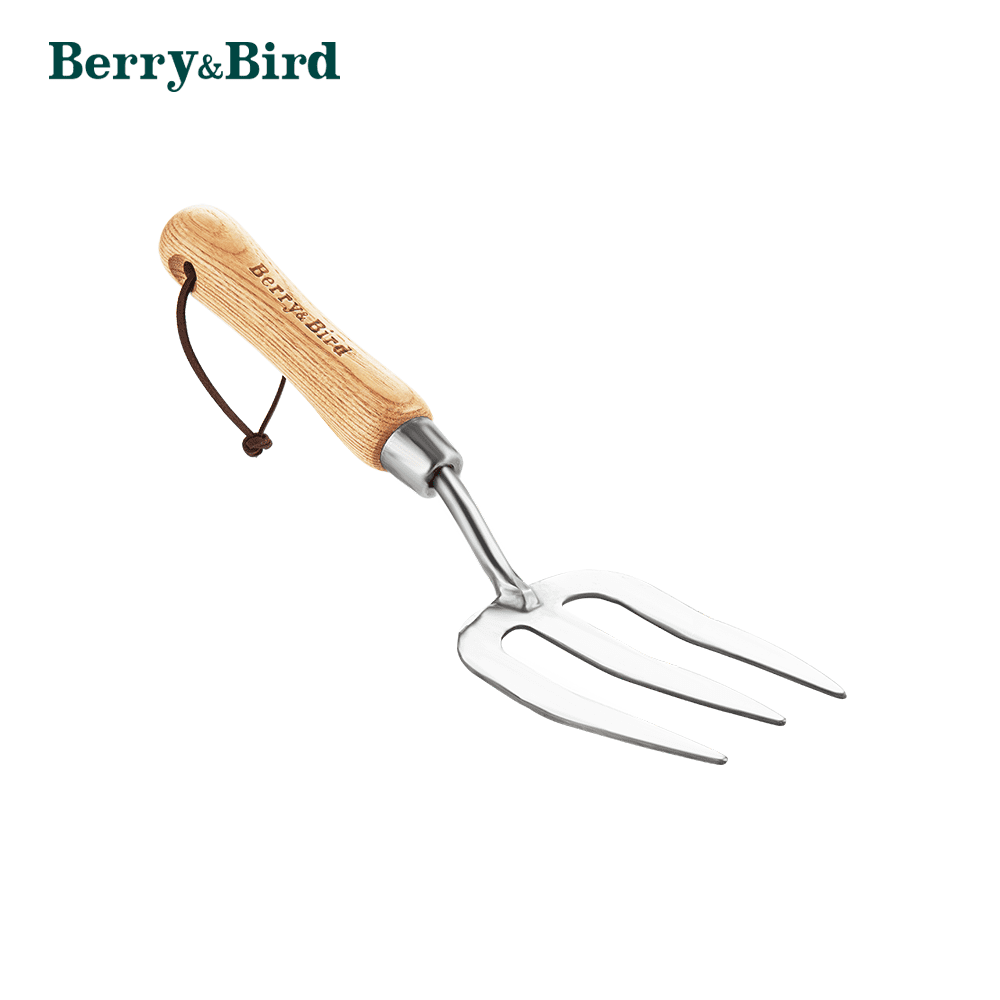 Berry&Bird Gardening Hand Fork, Stainless Steel Hand Weed Fork ...
