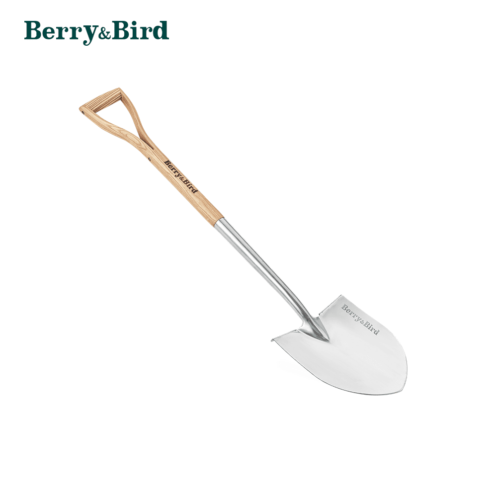 Berry&Bird Round Spade Heavy Duty Shovel Garden Tools For Digging ...
