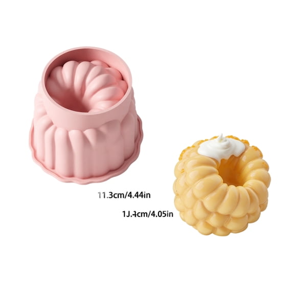 Berry Bloom Raspberry Mousse Silicone Mold, 4-Inch Large 3D Fruit ...