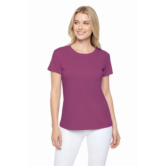 Berry Blush Women's Sports Jersey Short Sleeves 100% Poly Solid Berry ...