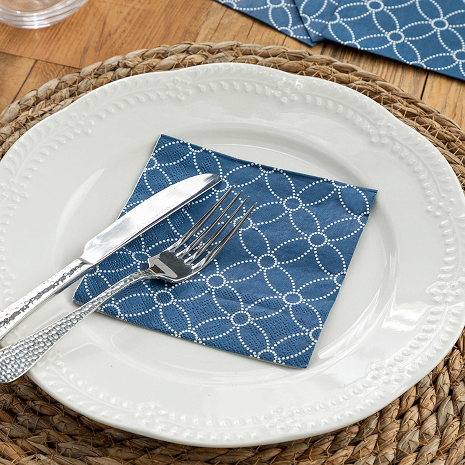 Berry Branches Paper Paper Napkin 25x25 Cm Navy Blue - Walmart.com