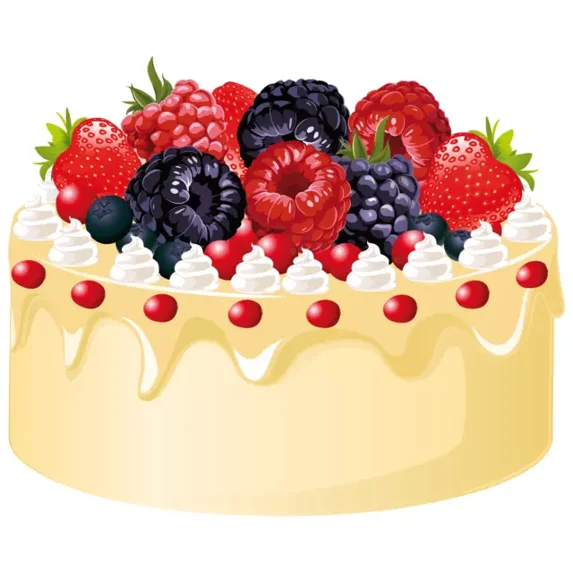 Berry Cake Sticker Phone Decal Water Bottle Stickers Car Decals, Laptop ...