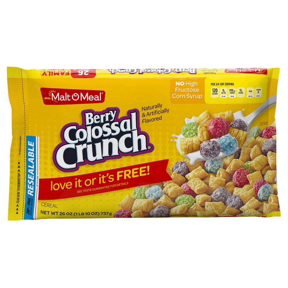 Berry Colossal Crunch Cereal - 26oz - Malt O Meal (Pack of 48 ...