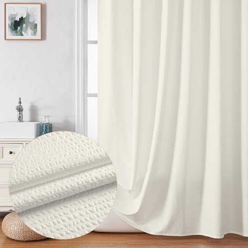 Berry Cream Extra Long Shower Curtain 72 x 84 Inch, 3D Embossed ...