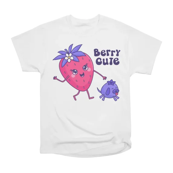 Berry Cute T-Shirt Tee Gift For Him Merch For Her Apparel For Friend ...